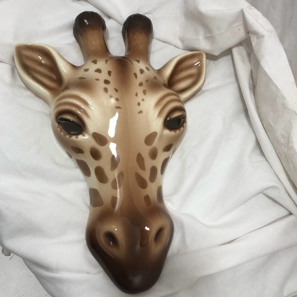 catey | Accents | Catey Giraffe Ceramic Signed 987 Safari Decor Large ...